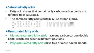 Even and odd number of fatty acids | PPTX