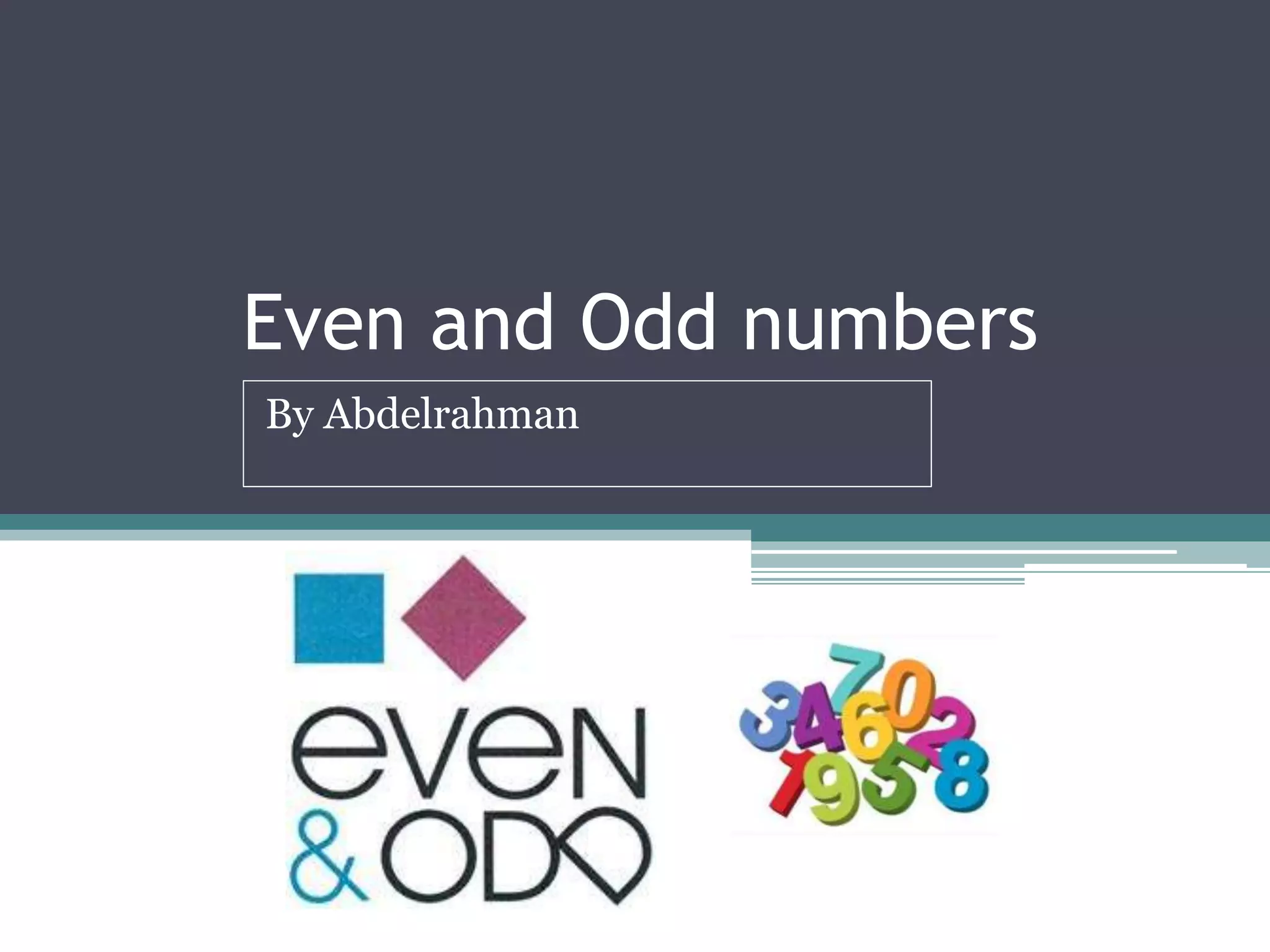Even and odd numbers | PPTX