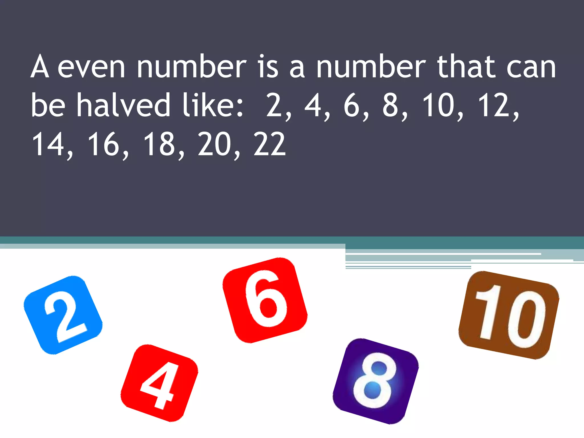 Even and odd numbers | PPTX