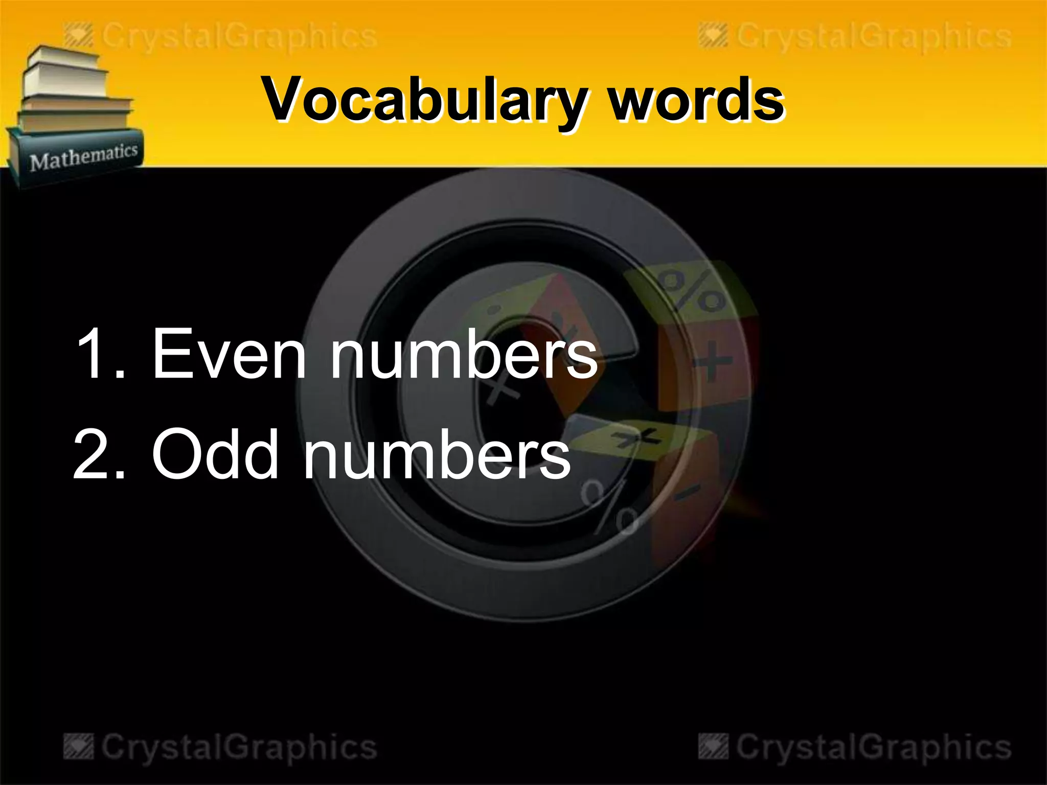Even And Odd Numbers Ppt 