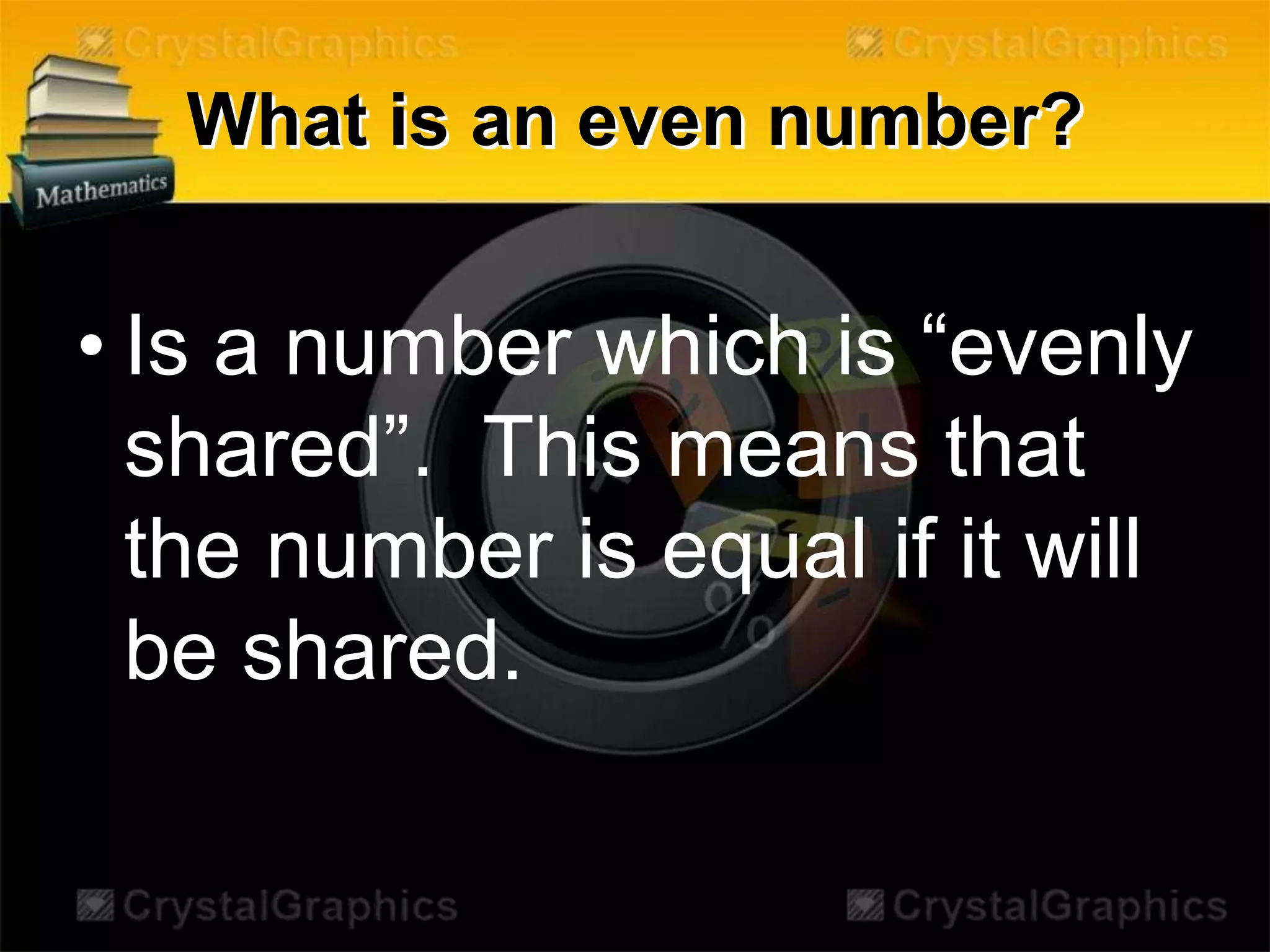 Even and odd numbers | PPTX