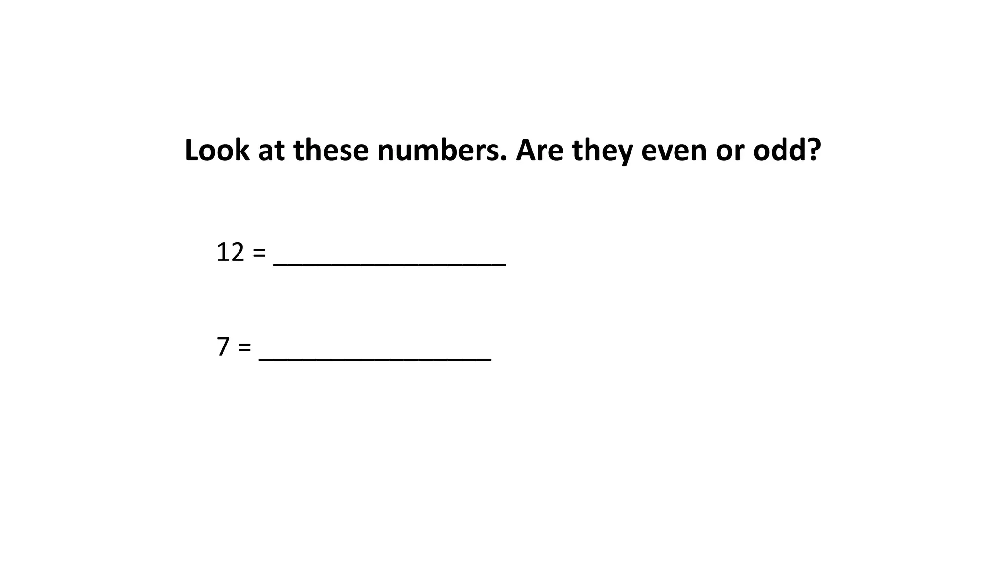 Even and odd numbers worksheet (grade 2 math) | PPTX