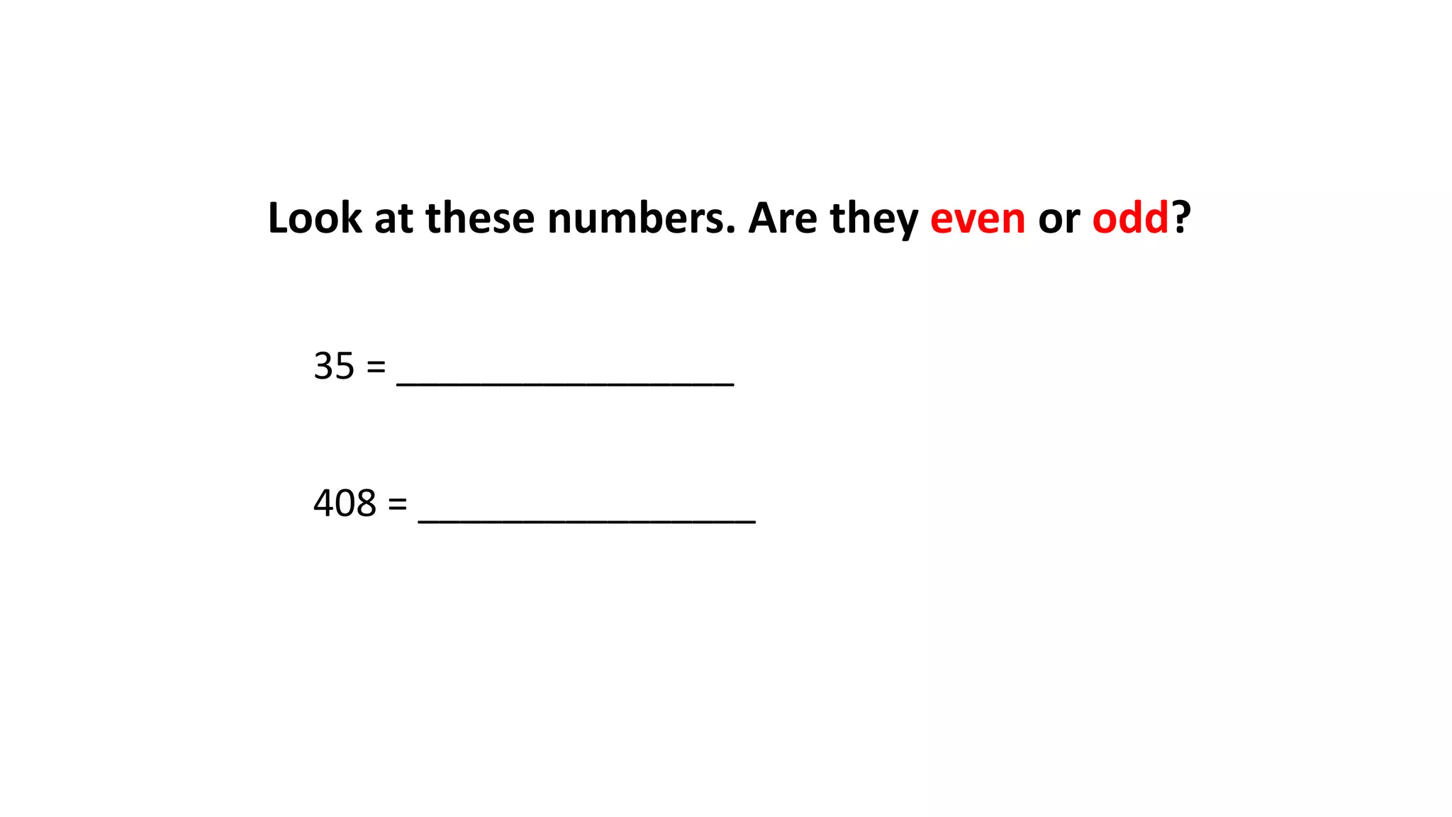 Even and odd numbers worksheet (grade 4 math) | PPTX