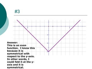 Even and off functions basic presentation with questions 2 | PPT