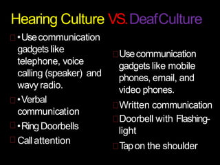 Eve naqio deaf culture | PPTX