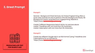 Chat GPT for PPC Marketer | PPT