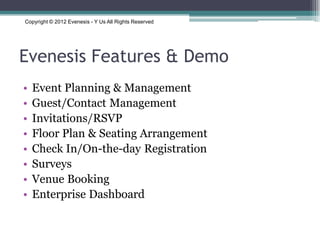 Event Management Made Easy with Evenesis | PPT
