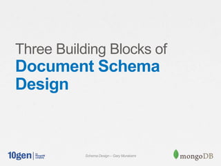 Schema Design by Gary Murakami | PPTX