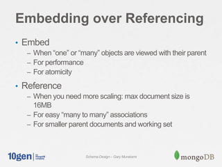 Schema Design by Gary Murakami | PPTX