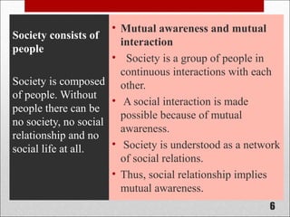 concept of society | PPT