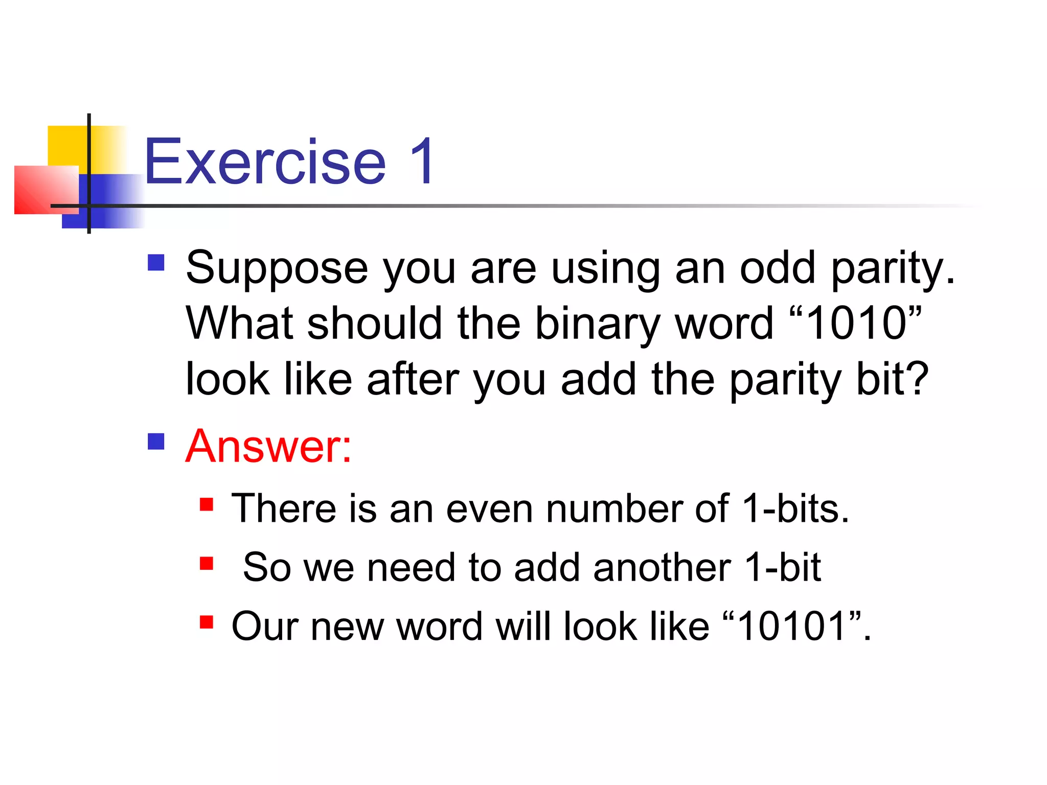 Even odd parity | PPT | Programming Languages | Computing
