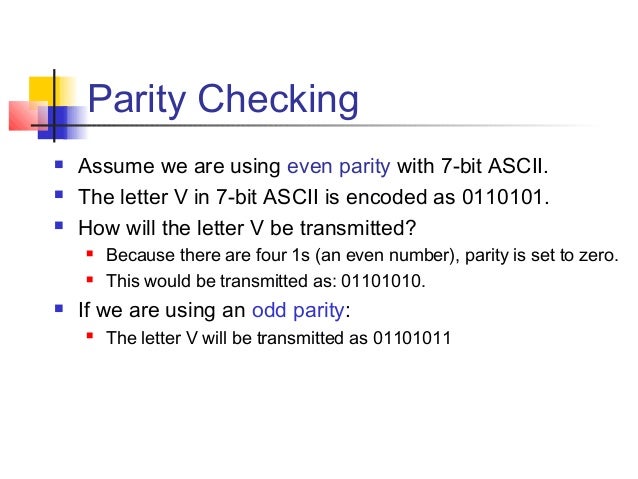 Even Odd Parity