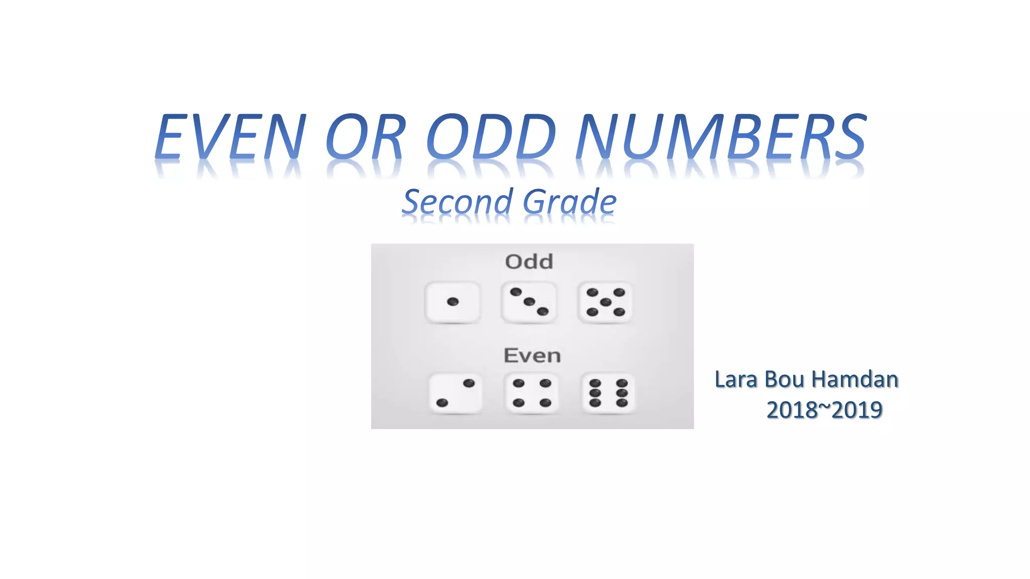 Even or odd numbers | PPTX