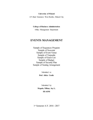 Event Management Sample Pictures | DOCX