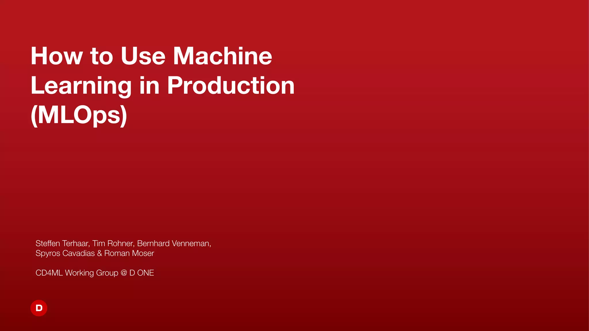 22nd Athens Big Data Meetup - 1st Talk - MLOps Workshop: The Full ML ...