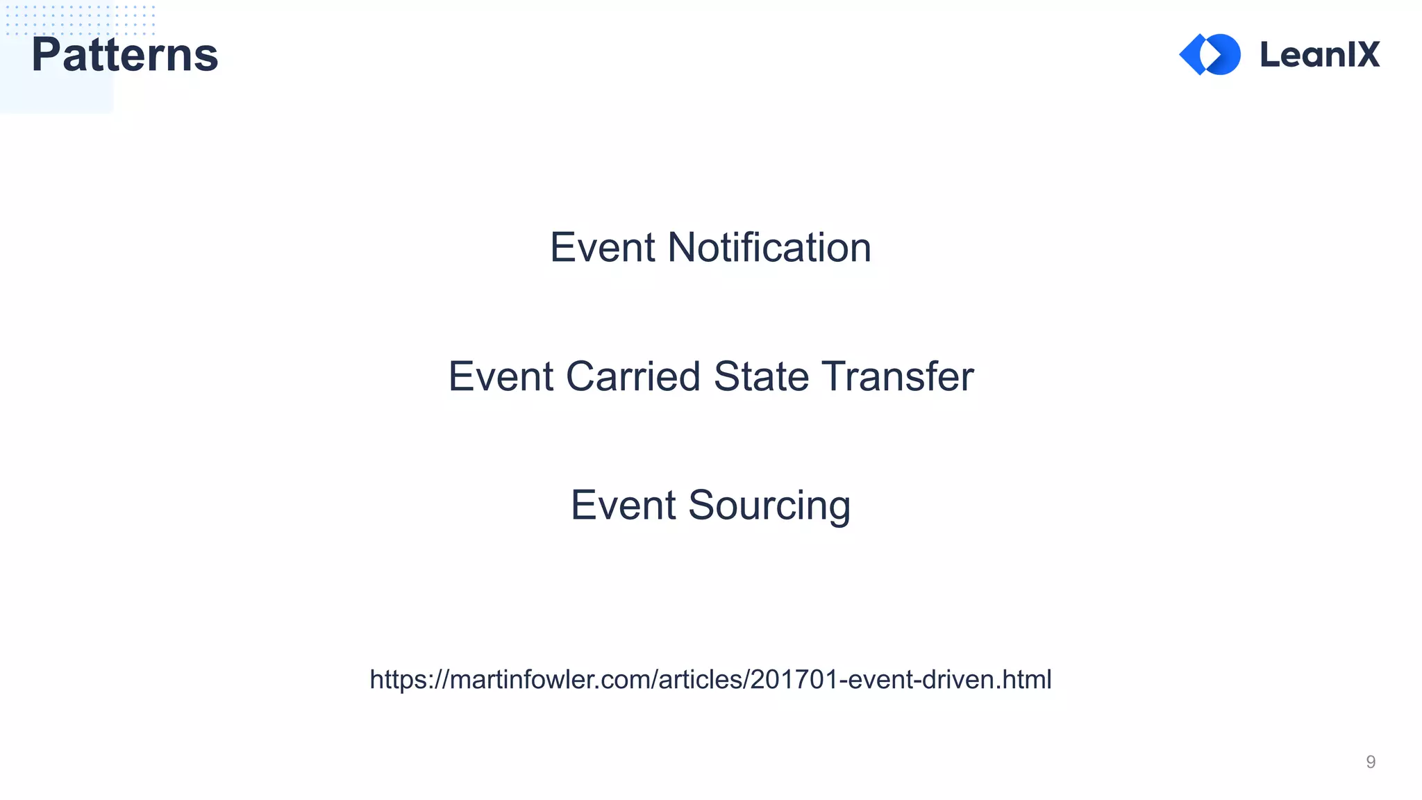 Event Carried State Transfer @ LeanIX | PPT