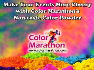 Celebrate Your Event with Holi Color Powder | PPT