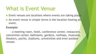 event-concept.pptx THINGS TO CONSIDER, BUDGET, INFORMATION AND KEY ...