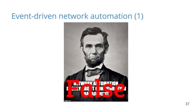 Event-driven Network Automation and Orchestration | PPT