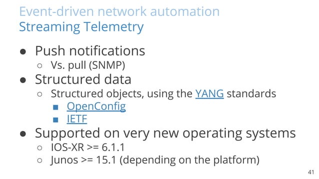 Event-driven Network Automation and Orchestration | PPT