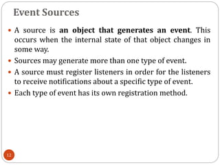 Advance Java Programming(CM5I) Event handling | PPTX