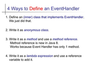 OOPS unit V JavaFX Event Handling Controls and Components | PPT