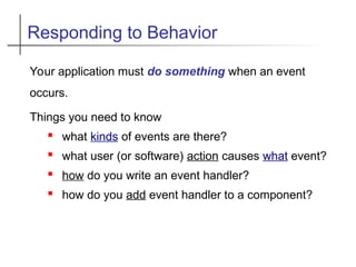 OOPS unit V JavaFX Event Handling Controls and Components | PPT