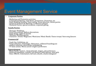 Event Management Company Profile-Indicraft Event & Promotion | PPSX