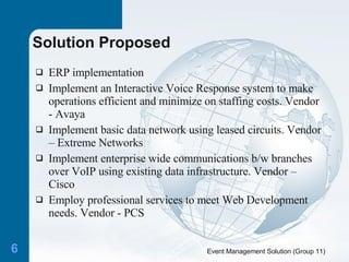 Event Management Solutions | PPT