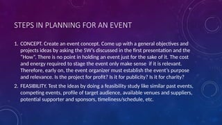 EVENT-PLANNING proposal for biddings example | PPT
