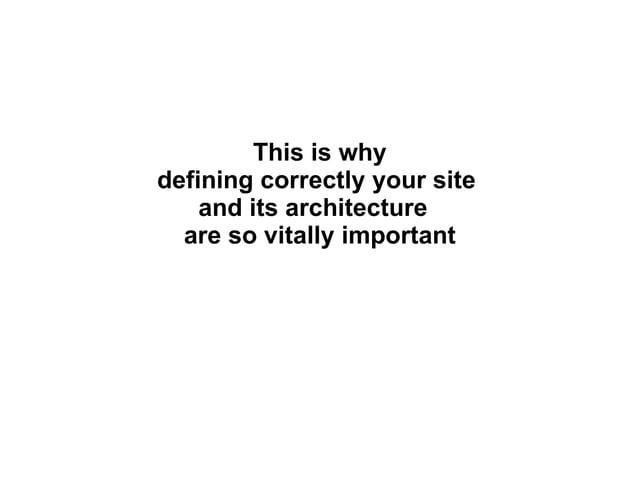 Site Definition Architecture Basics | PPT