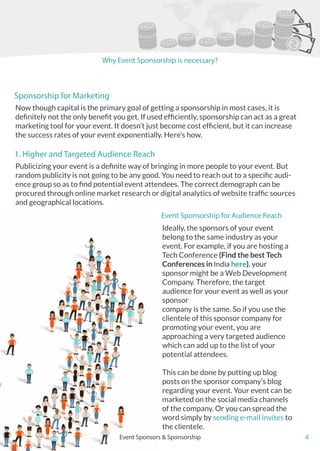 Event Sponsors and Sponsorship | PDF | Marketing and Advertising | Business