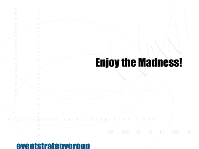 Event Strategy Group Overview | PPT