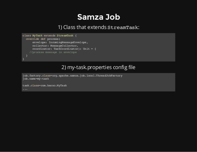 Event Stream Processing with Kafka and Samza