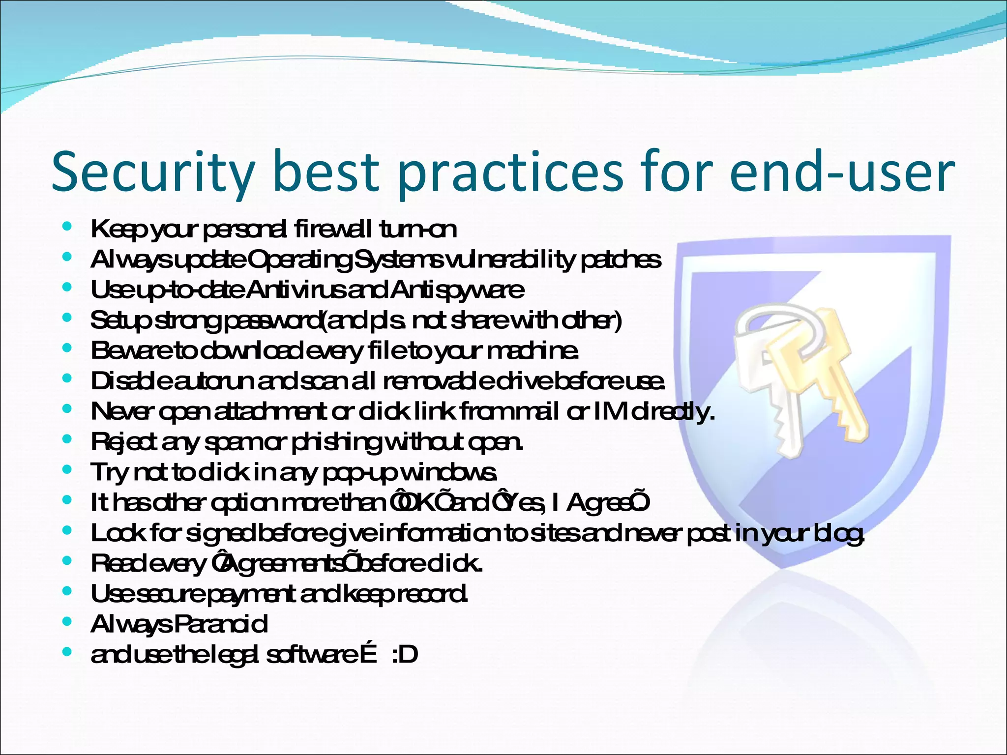 Thaithinkpad Meeting - Tip & Tricks To Boost Microsoft Windows Security | PPT