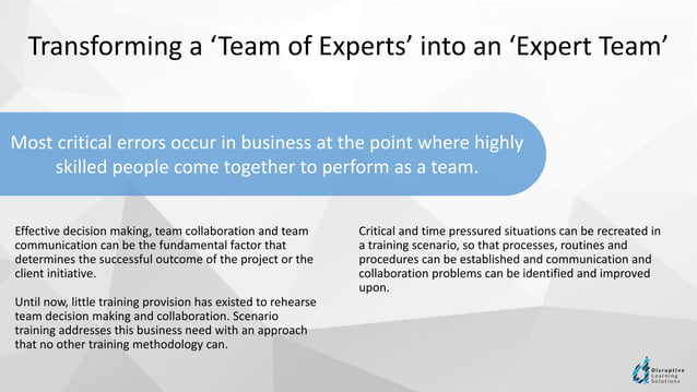 Introduction to Disruptive Learning | PPT