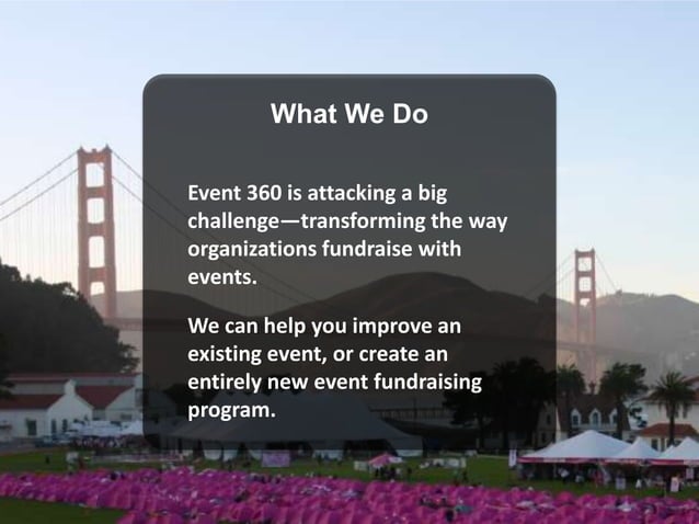 Introduction to Event 360 | PPT
