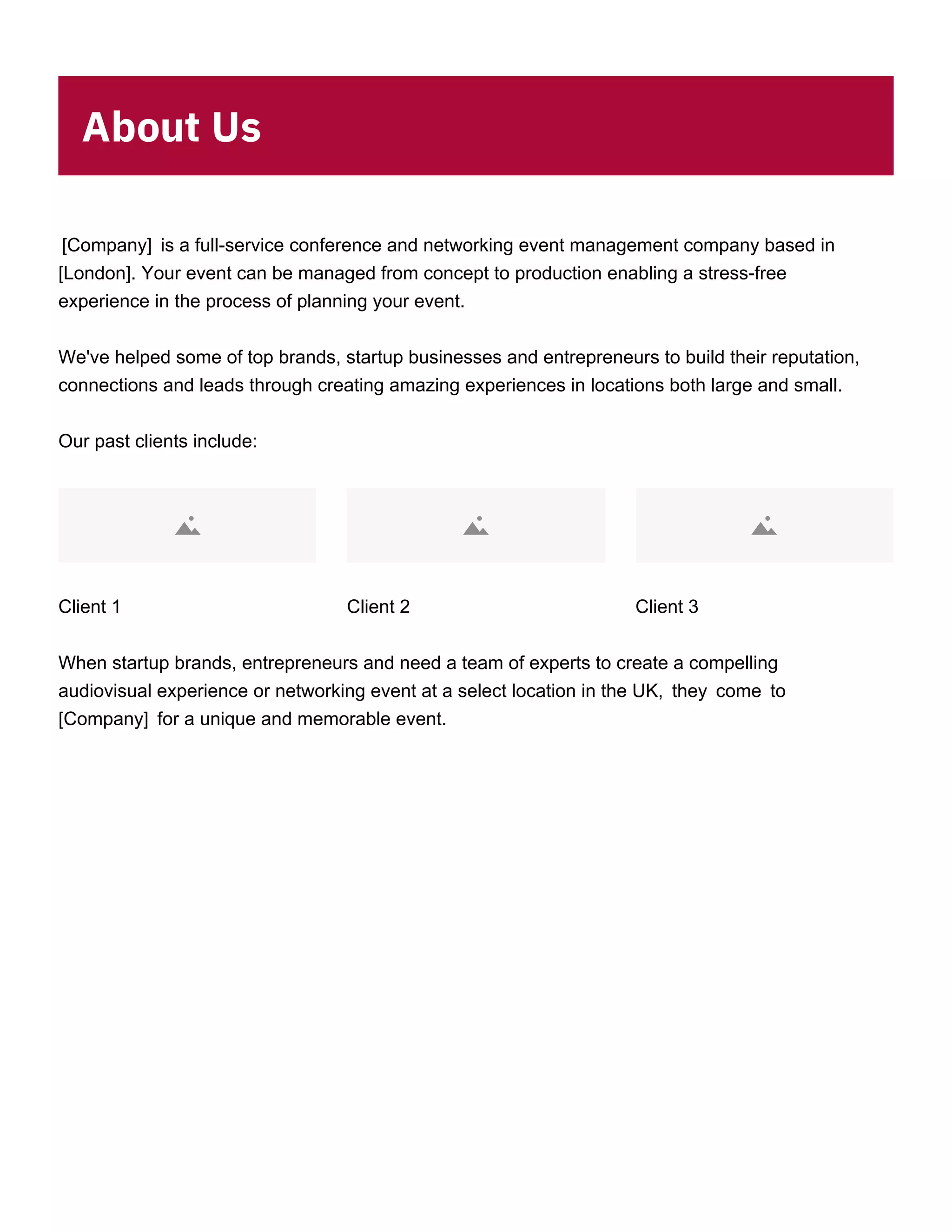 Event business proposal sample | PDF