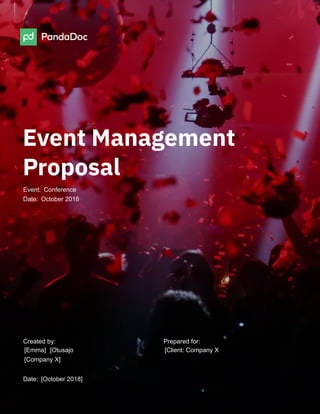 Event business proposal sample | PDF