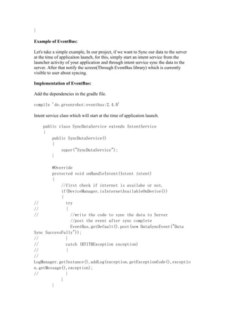 Eventbus Library and How Does it Work? | PDF