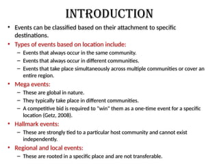 Comprehensive Guide to Diverse Event Categories | PPTX