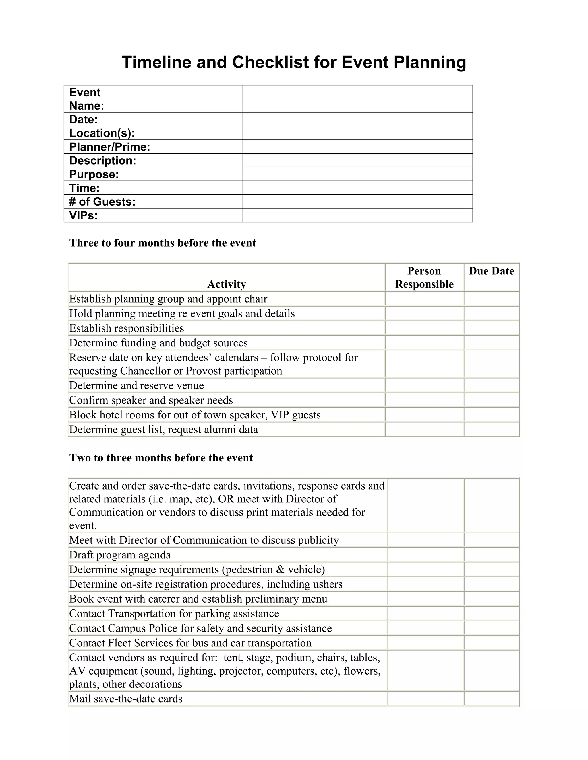 Event checklist NCRF Holiday Gala -2016 | PDF