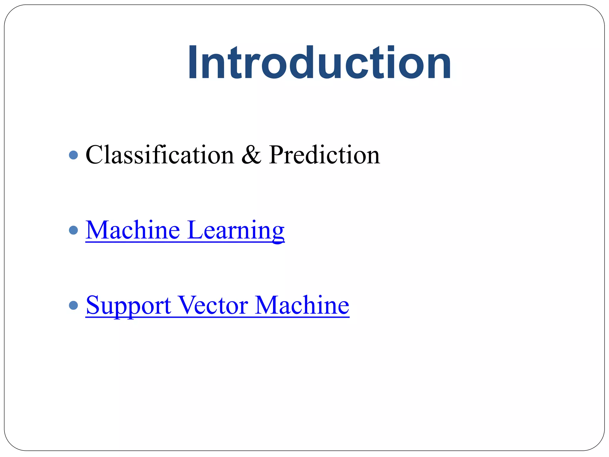 Event Classification And Prediction Using Support Vector Machine Ppt