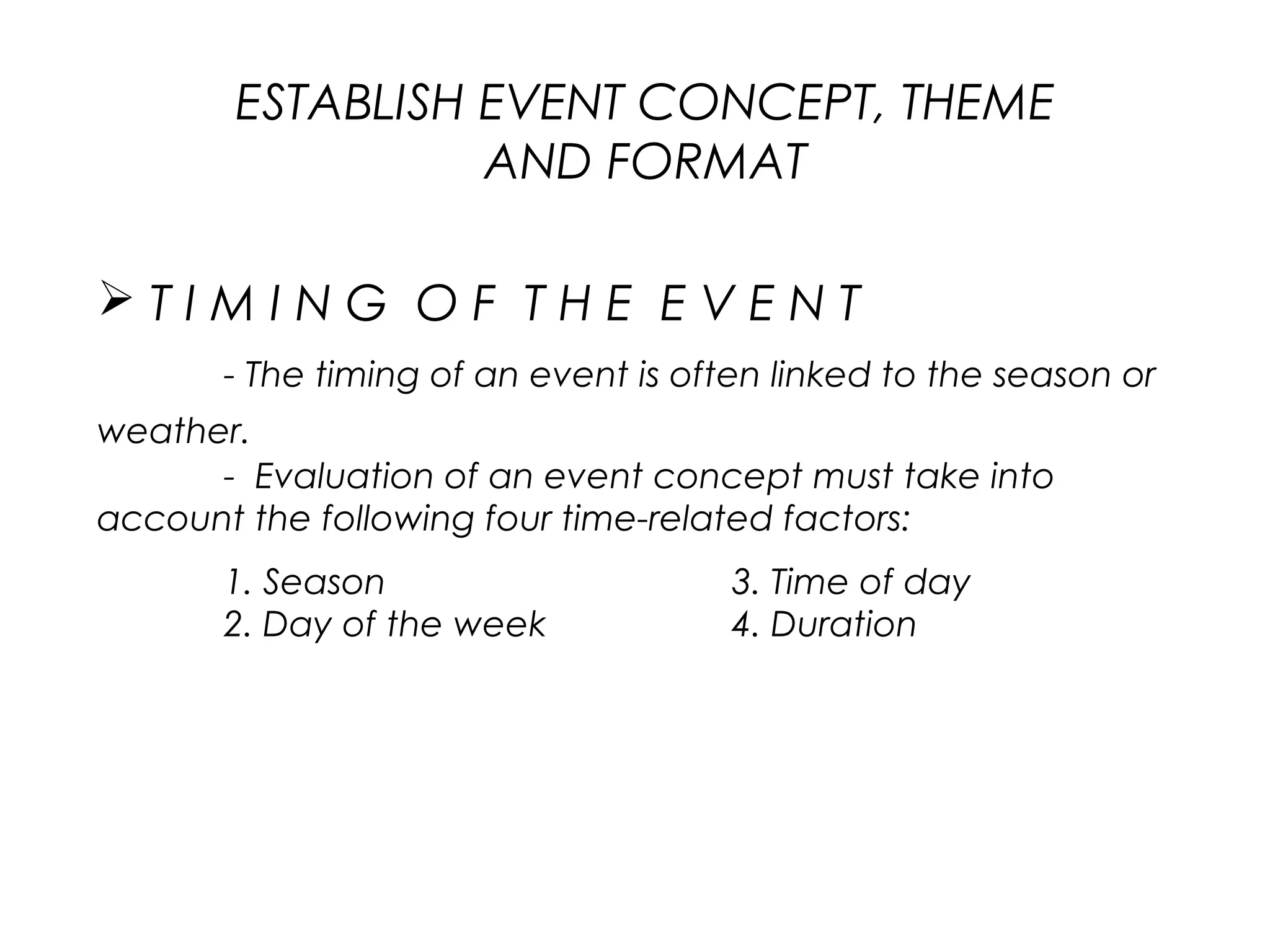 Events Management Chapter 2 Event Concepts | PPT