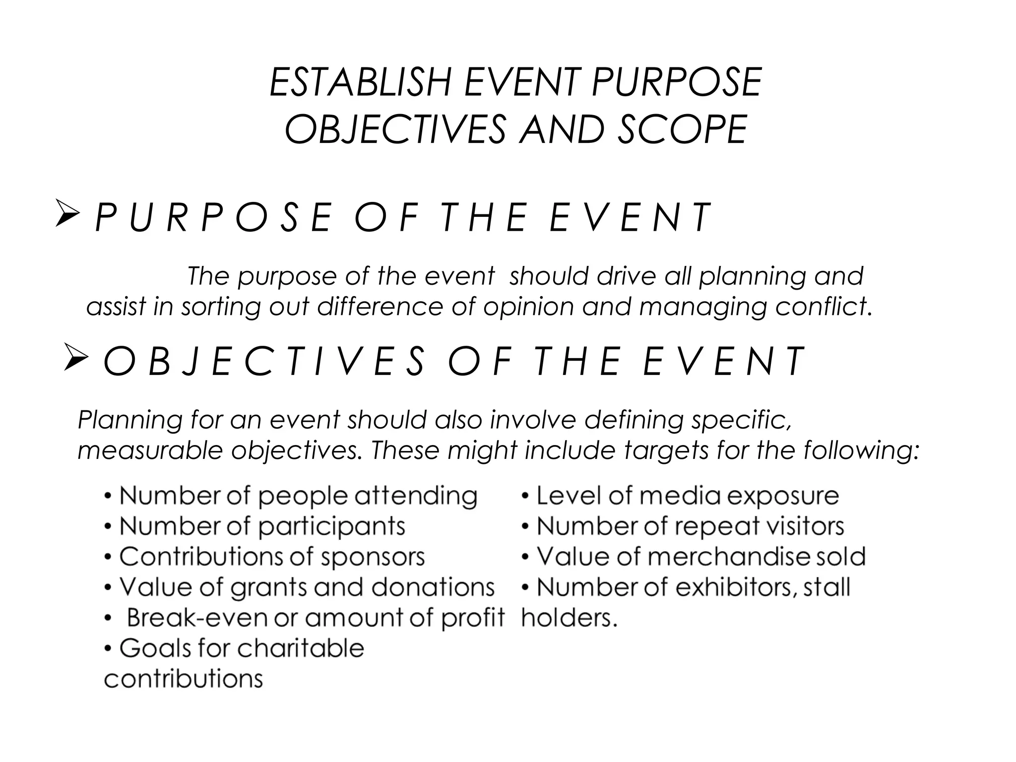 Events Management Chapter 2 Event Concepts | PPT