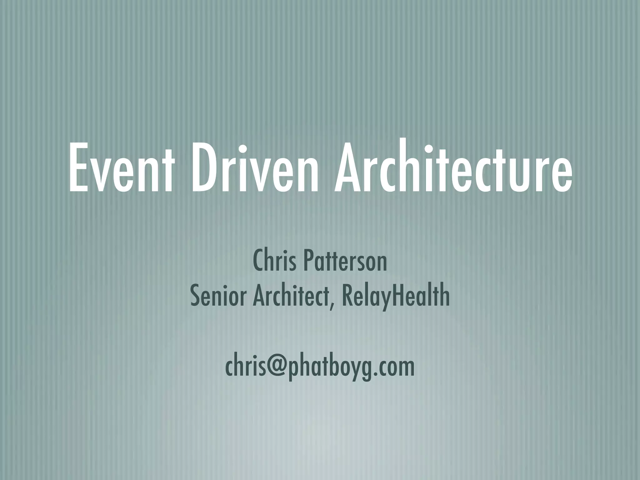 Event Driven Architecture Key Computer Software And Applications