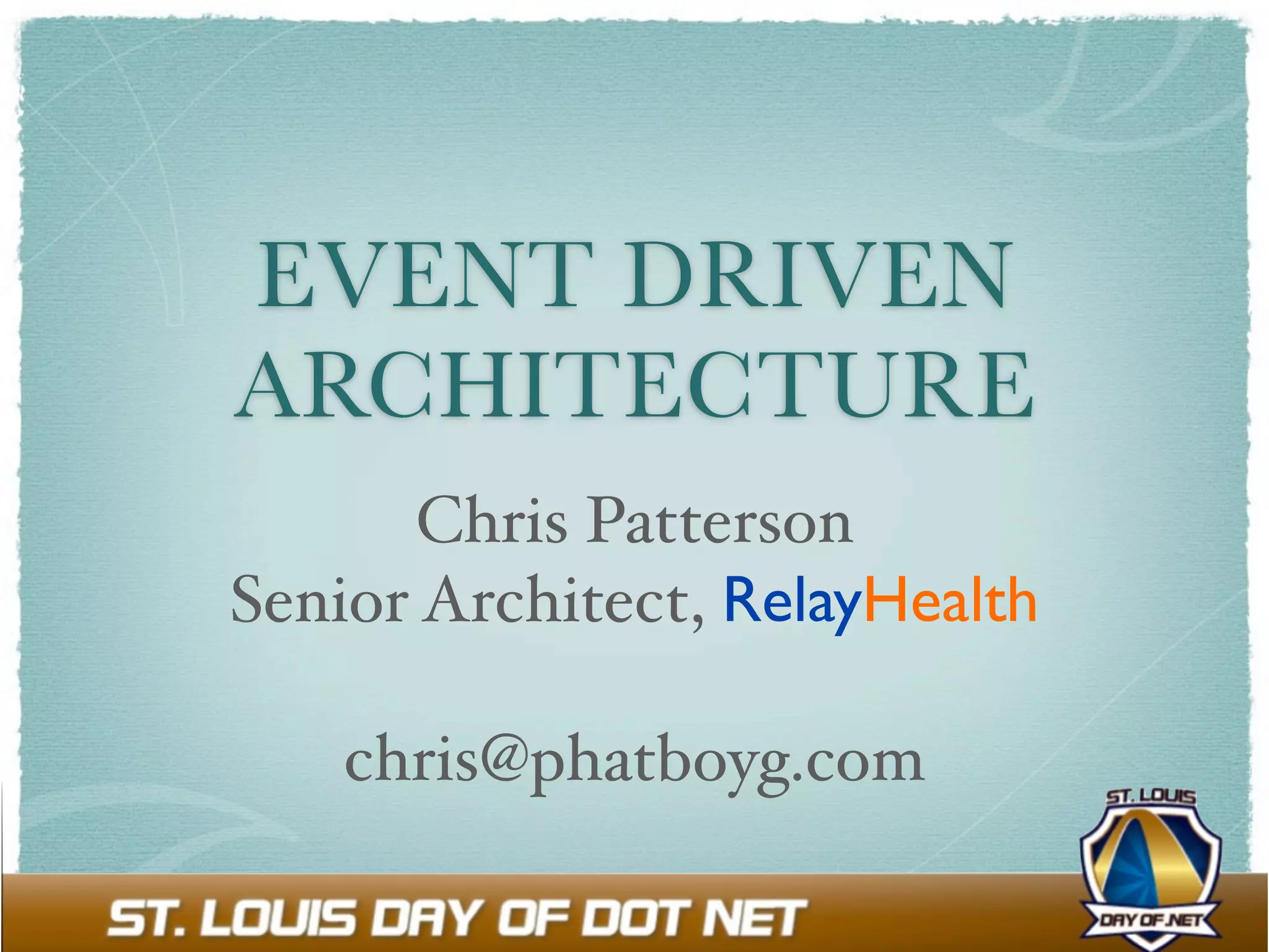 Event Driven Architecture | KEY