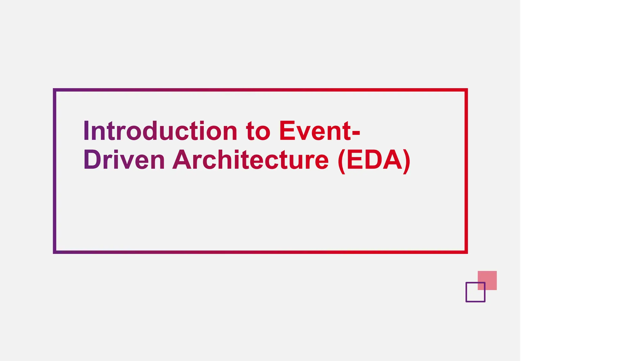 Event Driven Microservices Presentation. | PPT