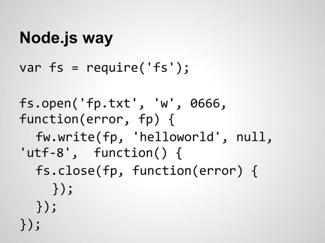 Server Side Event Driven Programming | PDF