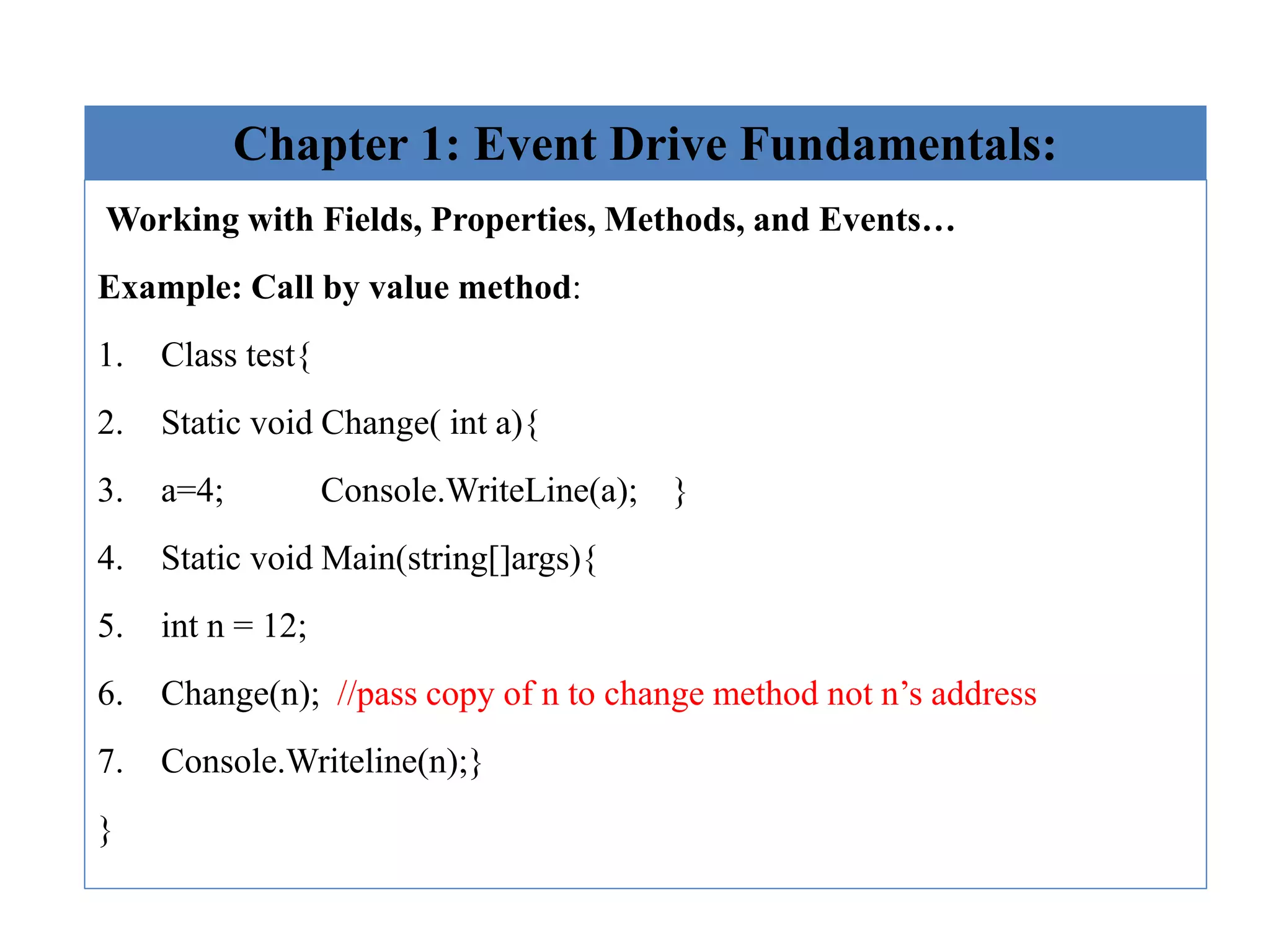 Event Driven Programming Ch1 And Ch2 Pdf